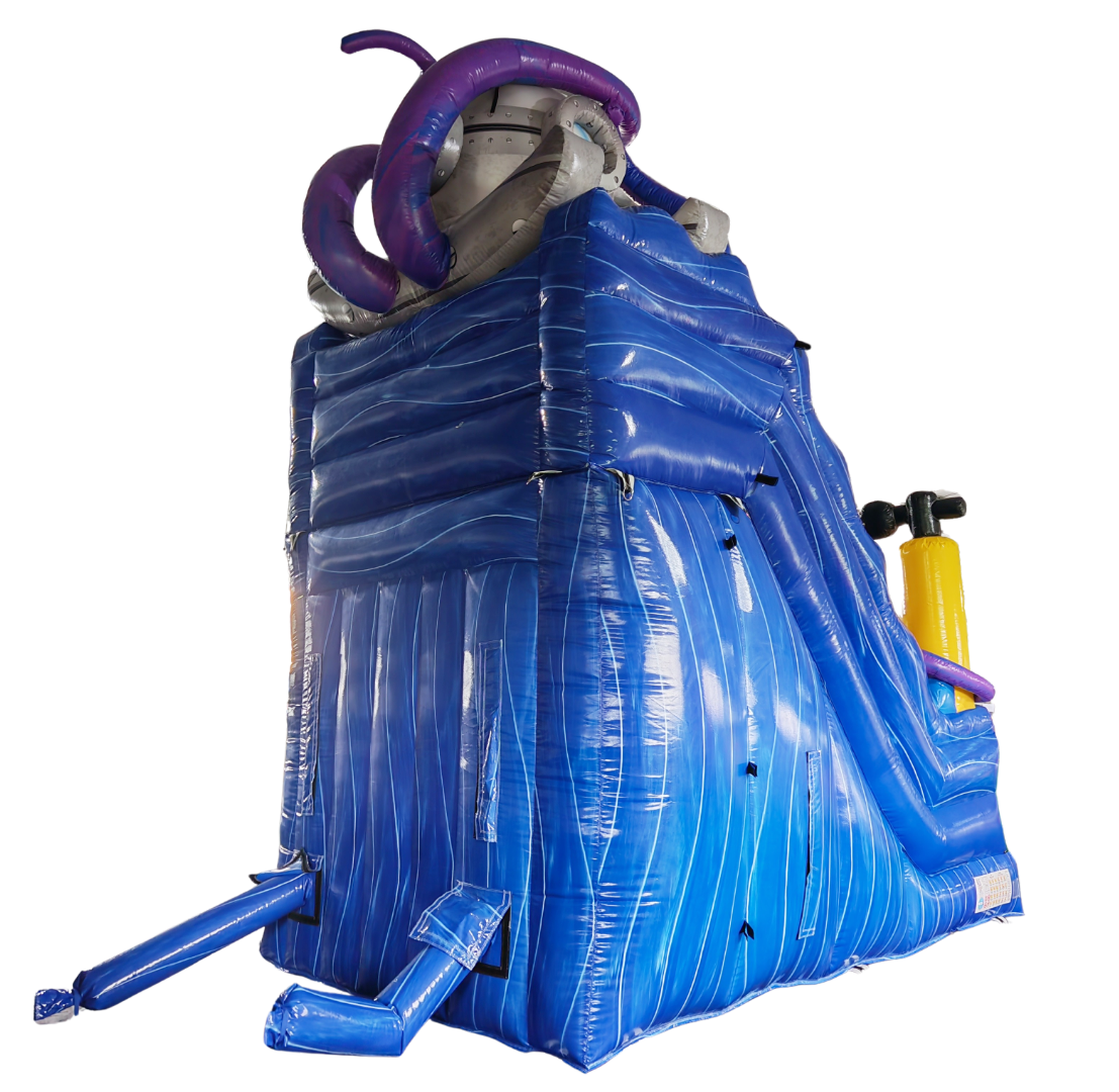 10ft Platform 3D Octopus Water Slide