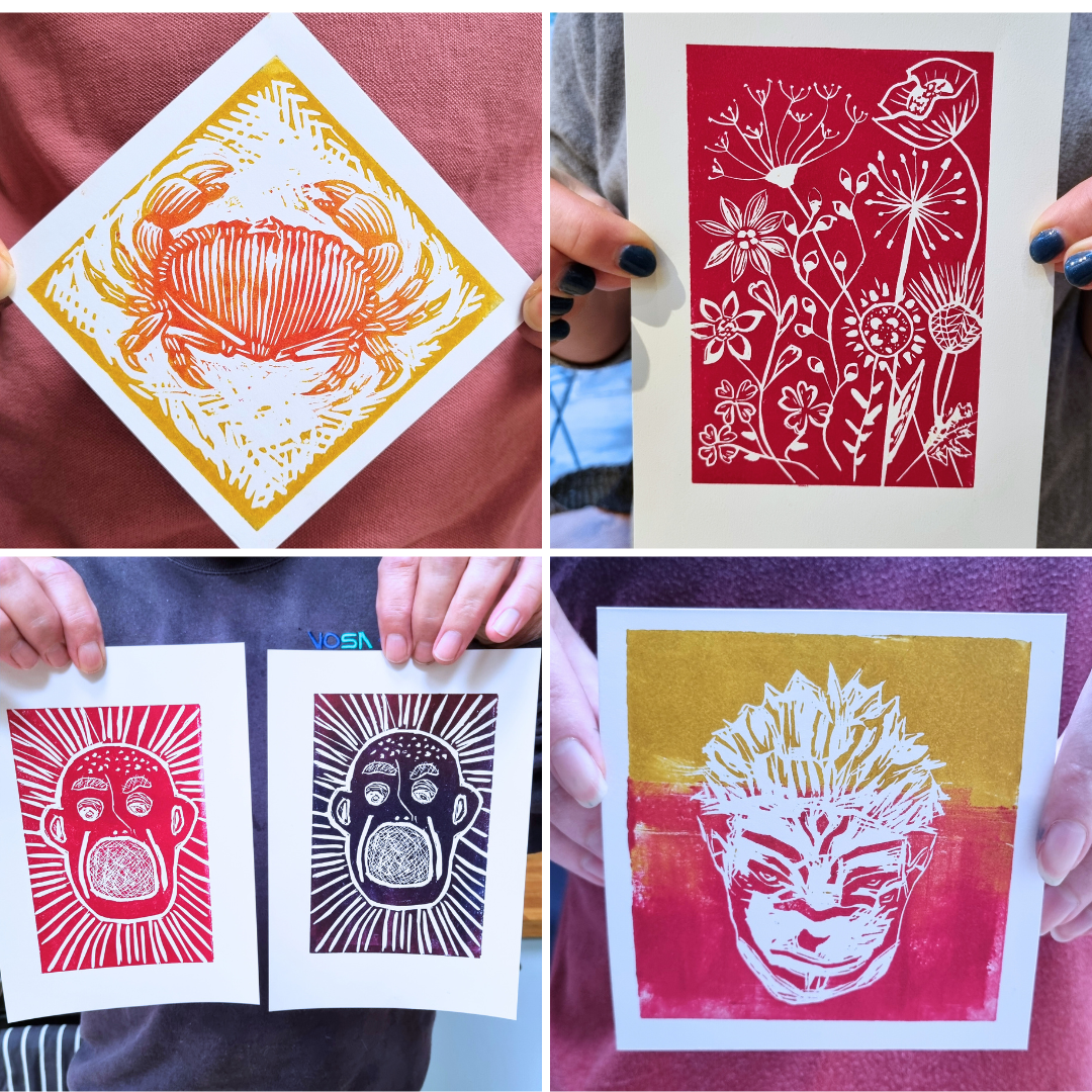 BEGINNERS Sat 31st October 2026 - Linocut Basics Workshop. 10 - 4 pm