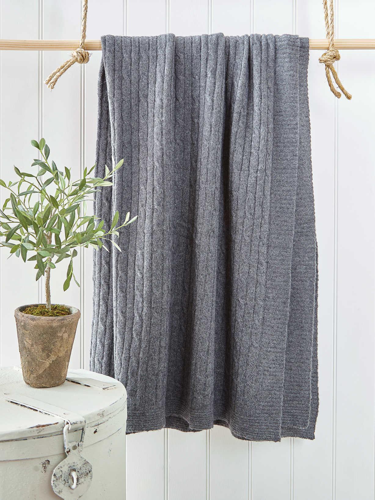 Grey Alpaca Throw | Swedish Alpaca Throws | Nordic House