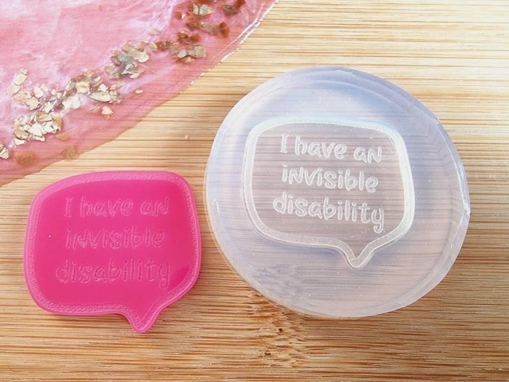 Disability warrior assorted phrases speech bubble mould