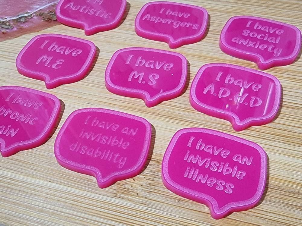 Custom Mixed Cavity Speech badge mould