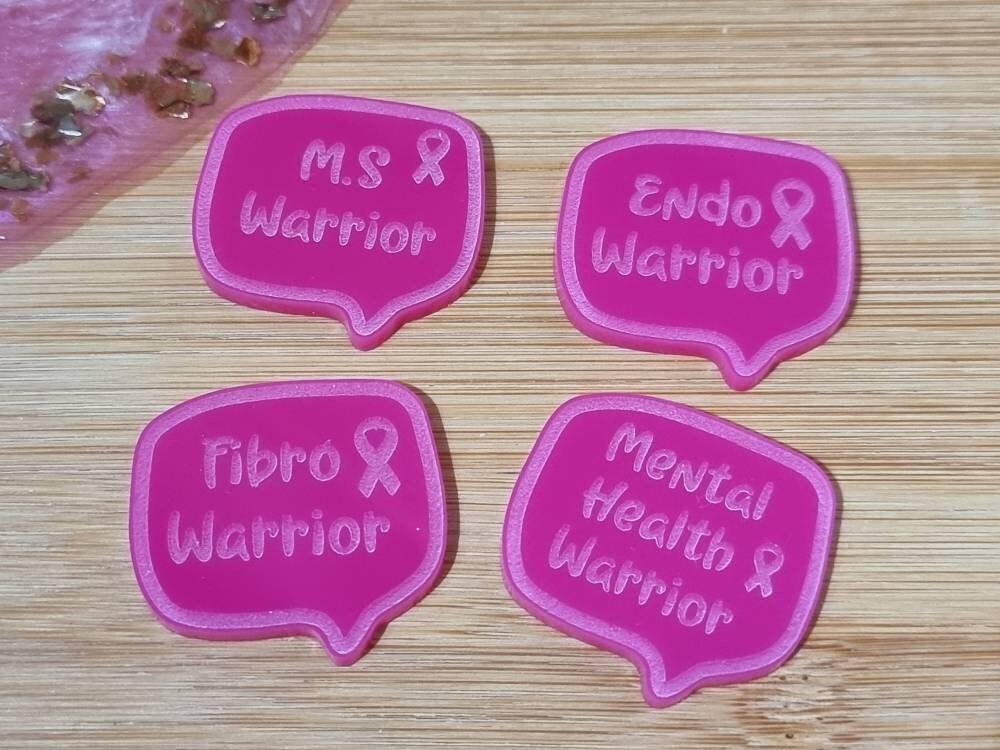 Disability warrior assorted phrases speech bubble mould