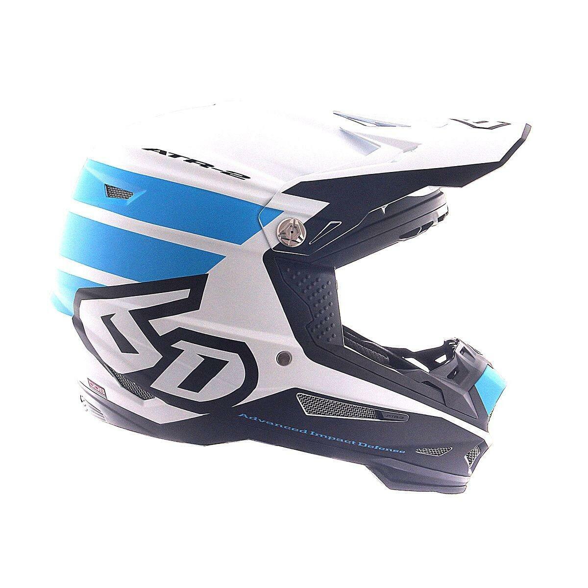 6D Helmets UK - ATR-2 Stripe - Blue/White
