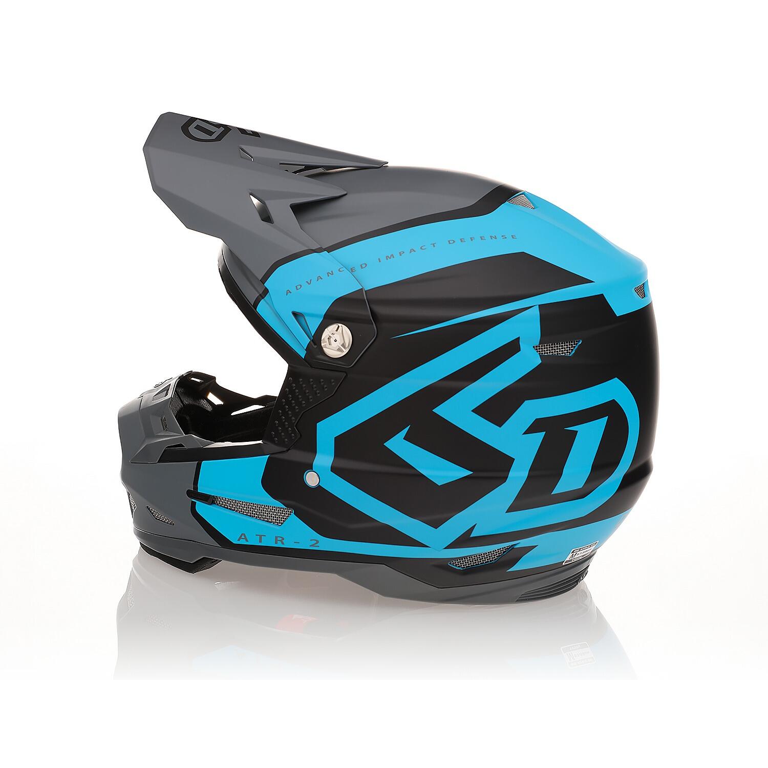6D Helmets UK - ATR-2 Torque - Cyan/Grey Matte