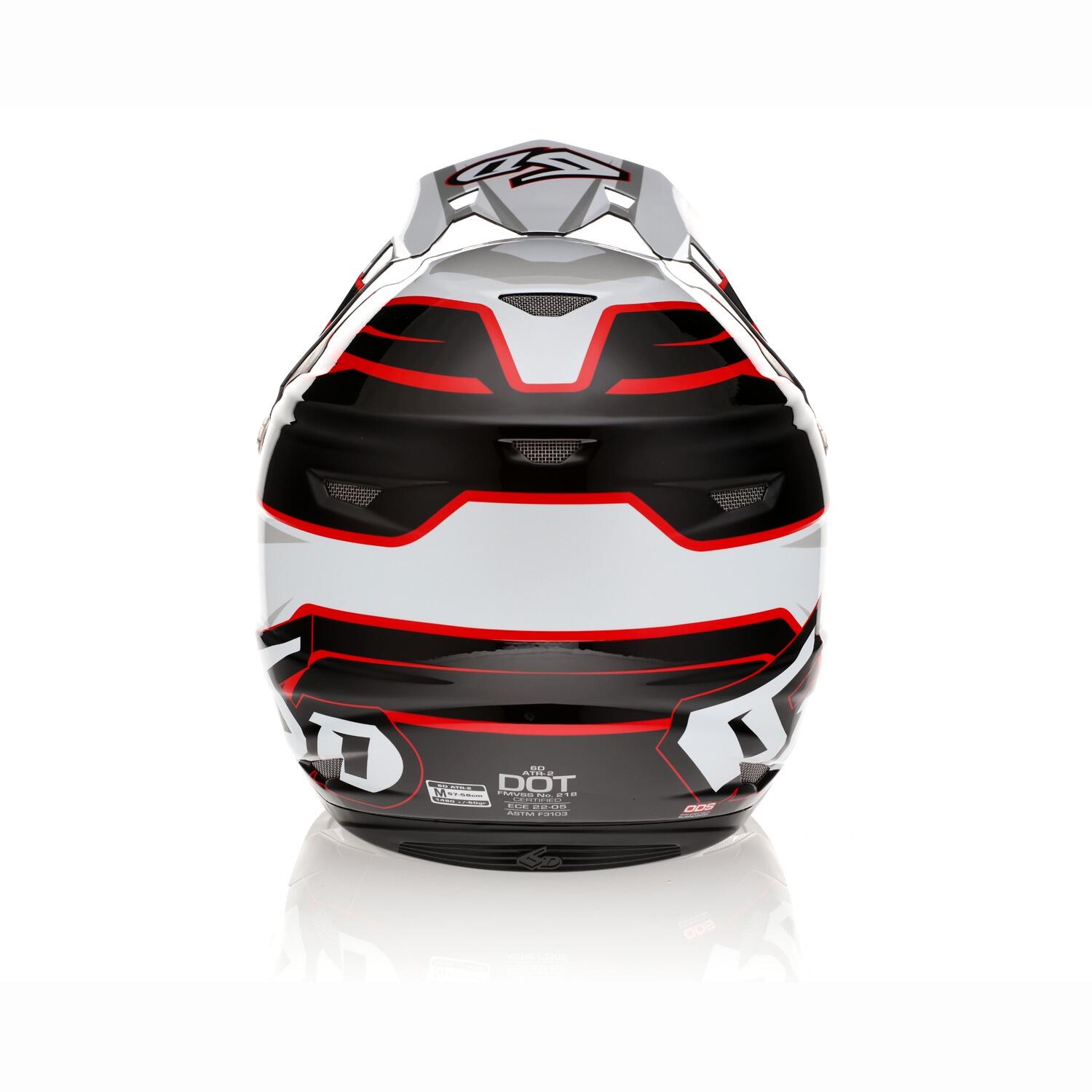 6D Helmets UK - ATR-2 Phase - White Red