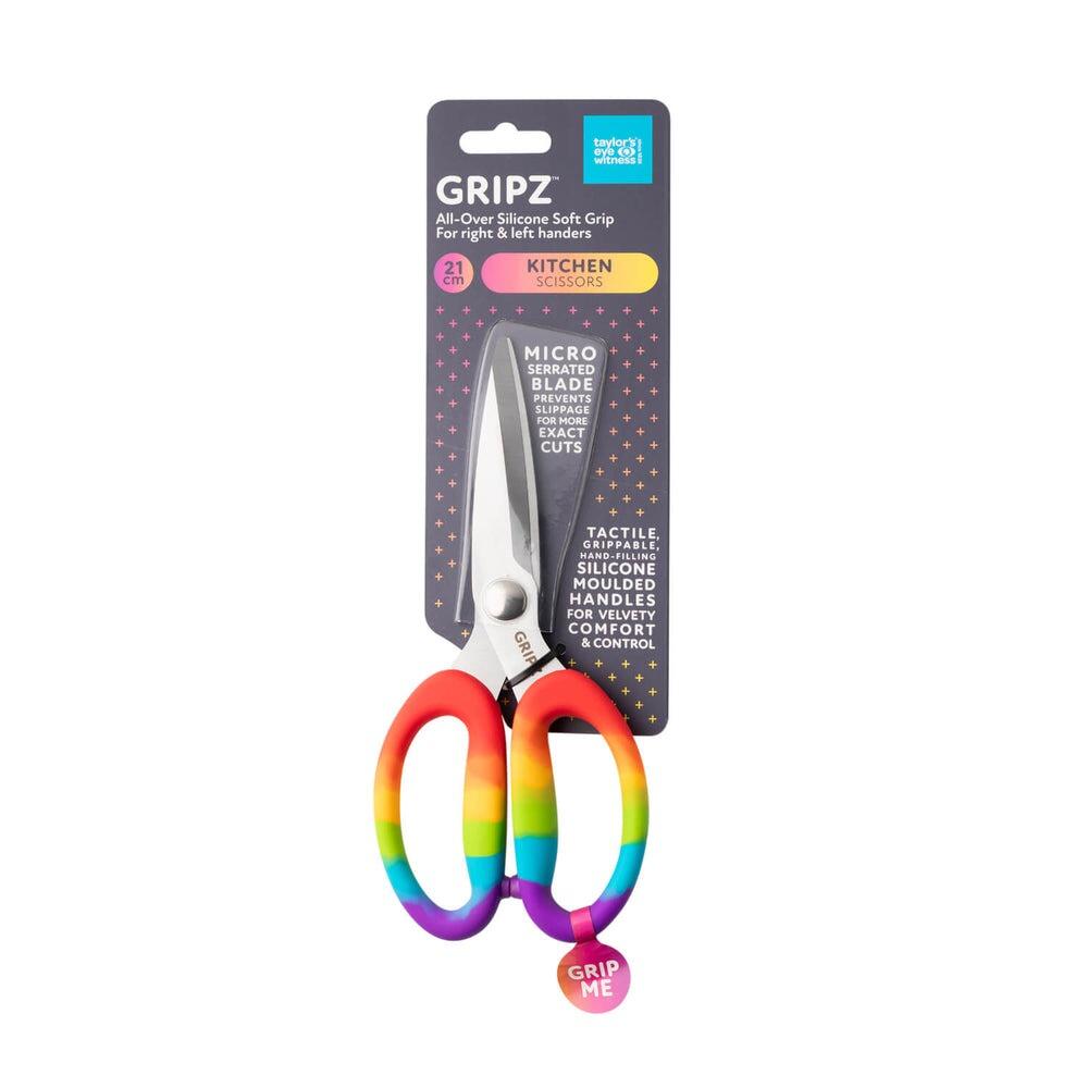 Taylors Eye Witness Rainbow Gripz Kitchen Scissors 21cm