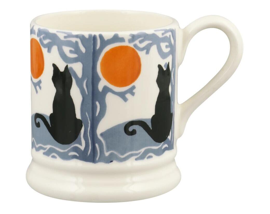 Emma Bridgewater The Wise Witches Black Cats Half Pint Mug