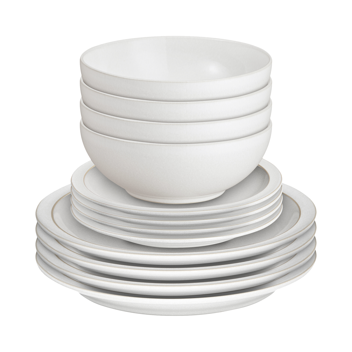Denby Dove Grey and Cotton White