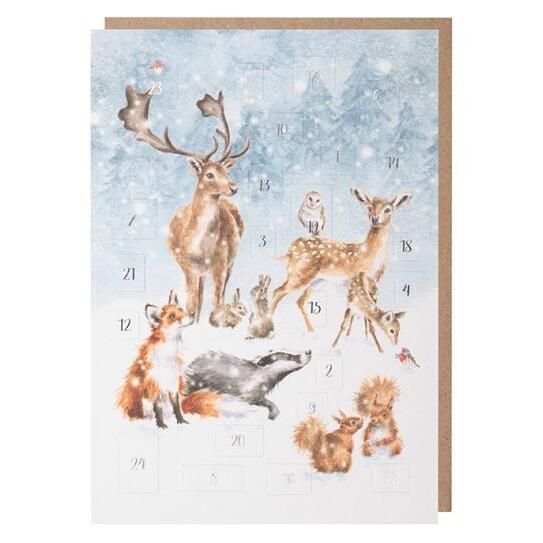 Wrendale Designs - Advent Calendar Card - A Winter Wonderland Woodland ...