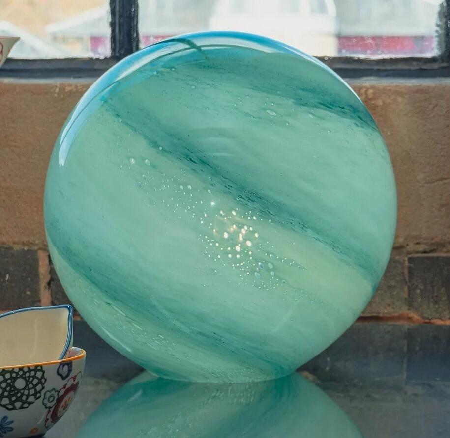 Glass Globe Paradise Water Table Lamp 28cm