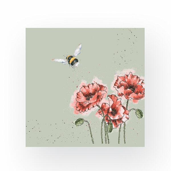 Wrendale Designs - Napkins - Cocktail - Flight of the Bumble Bee
