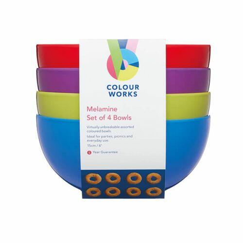 Colourworks Melamine Bowls Set of 4
