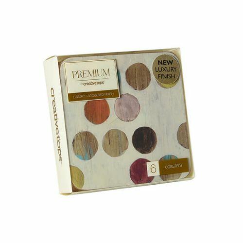 Retro Spots - Creative Tops 6 Premium Coasters