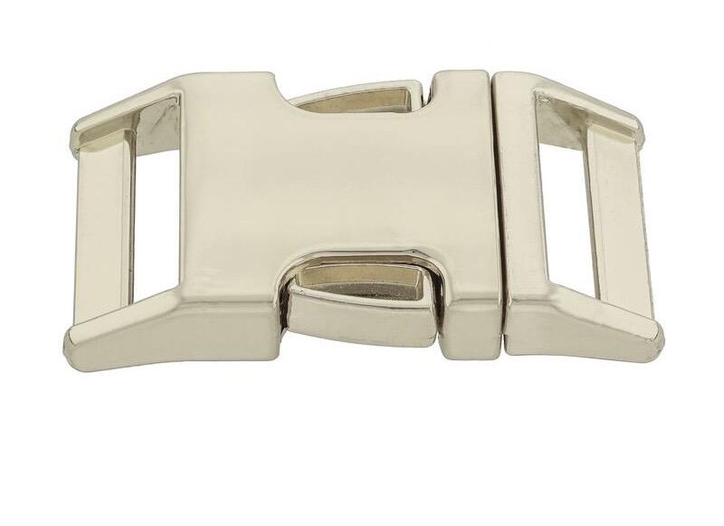 Metal Side Release Buckle Nickel Plate - NEW STYLE