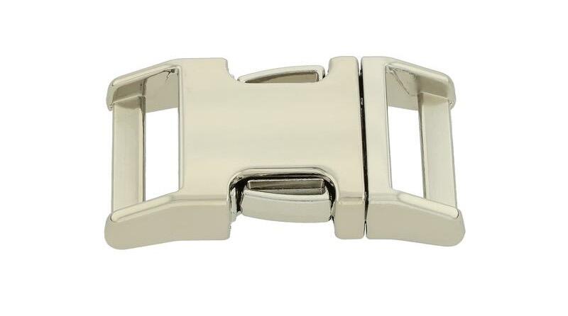 Metal Side Release Buckle Nickel Plate - NEW STYLE