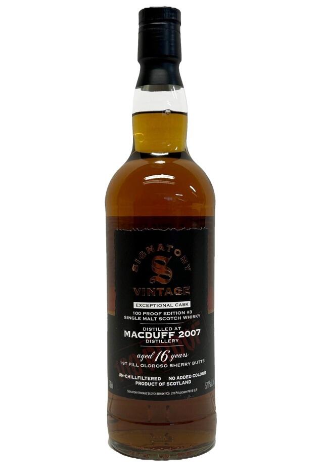 Macduff 2007 16 Year Old 100 Proof Exceptional Cask Signatory Vintage