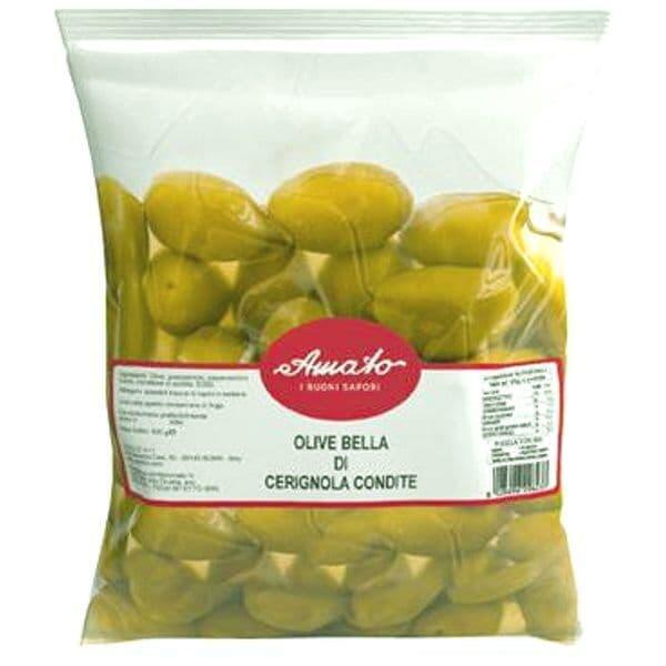 Bella di Cerignola Olives 500g | Italian | Large | Green | Buy Online | UK