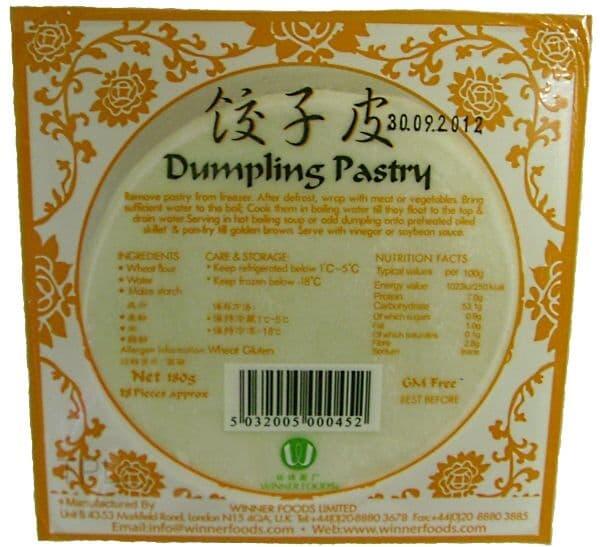 Chinese Dumpling Pastry Sheets | Wrappers | Buy Online | Ingredients | UK