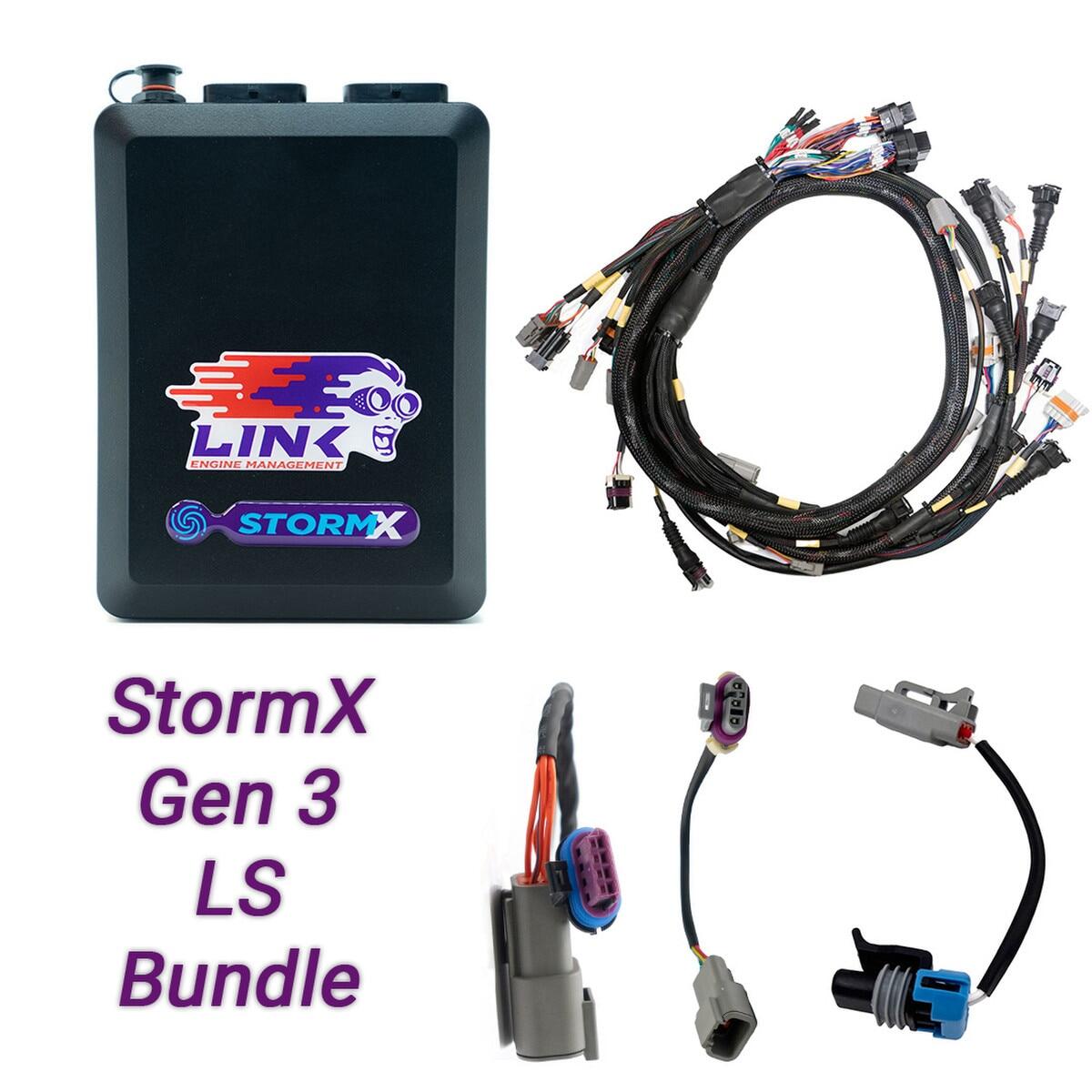 Gen3 LS Cable Throttle Bundle: G4X StormX?ECU + LS Engine Harness bundle - 108-9005B