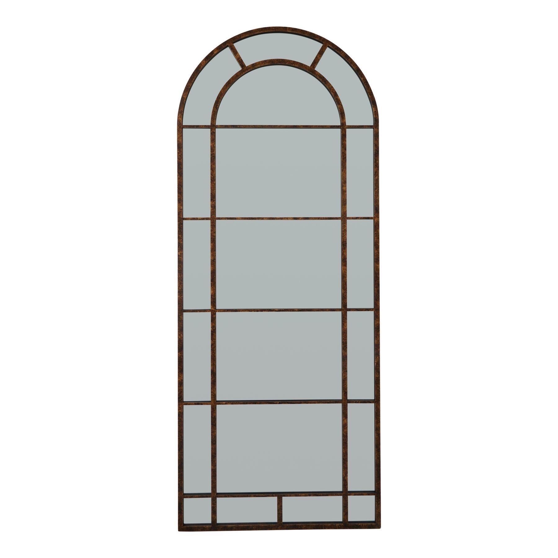 Bronze Arch Window Mirror