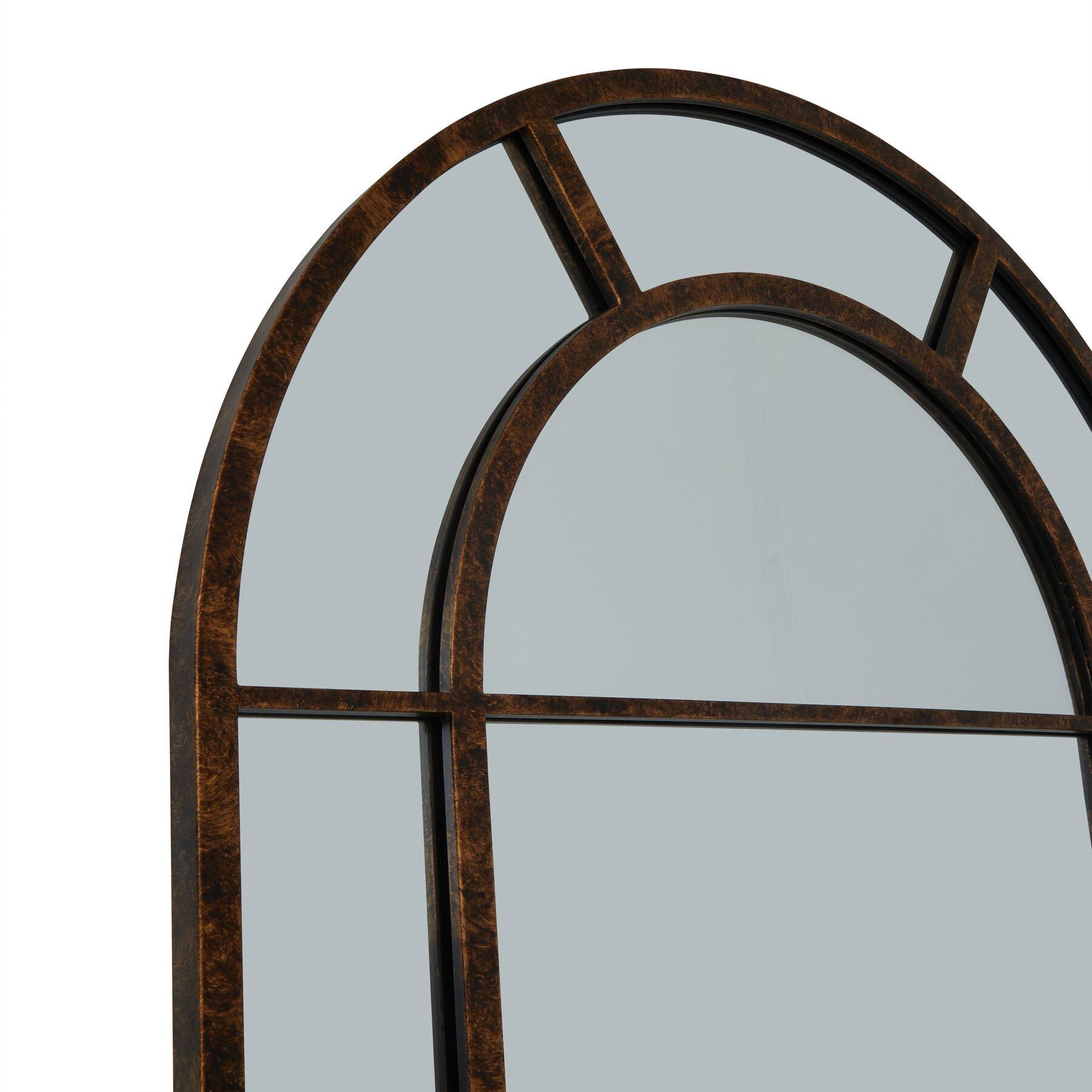 Bronze Arch Window Mirror