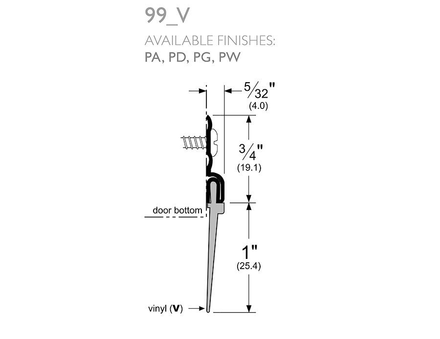 Pemko 345_V, 3452_V, 368_N & 99_V | Door Sweeps