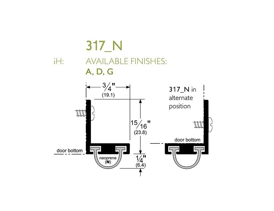 Pemko 313_P, 317_N & 317_P | Door Shoes