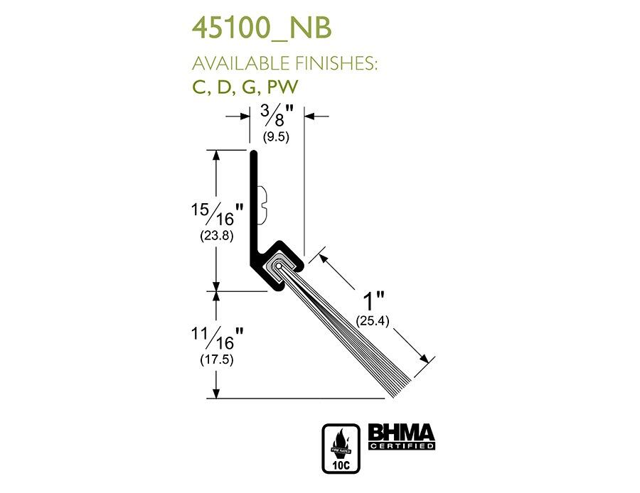 Pemko 45041_NB, 45061_NB, 45062_NB & 45100_NB | Brush Weatherstrip