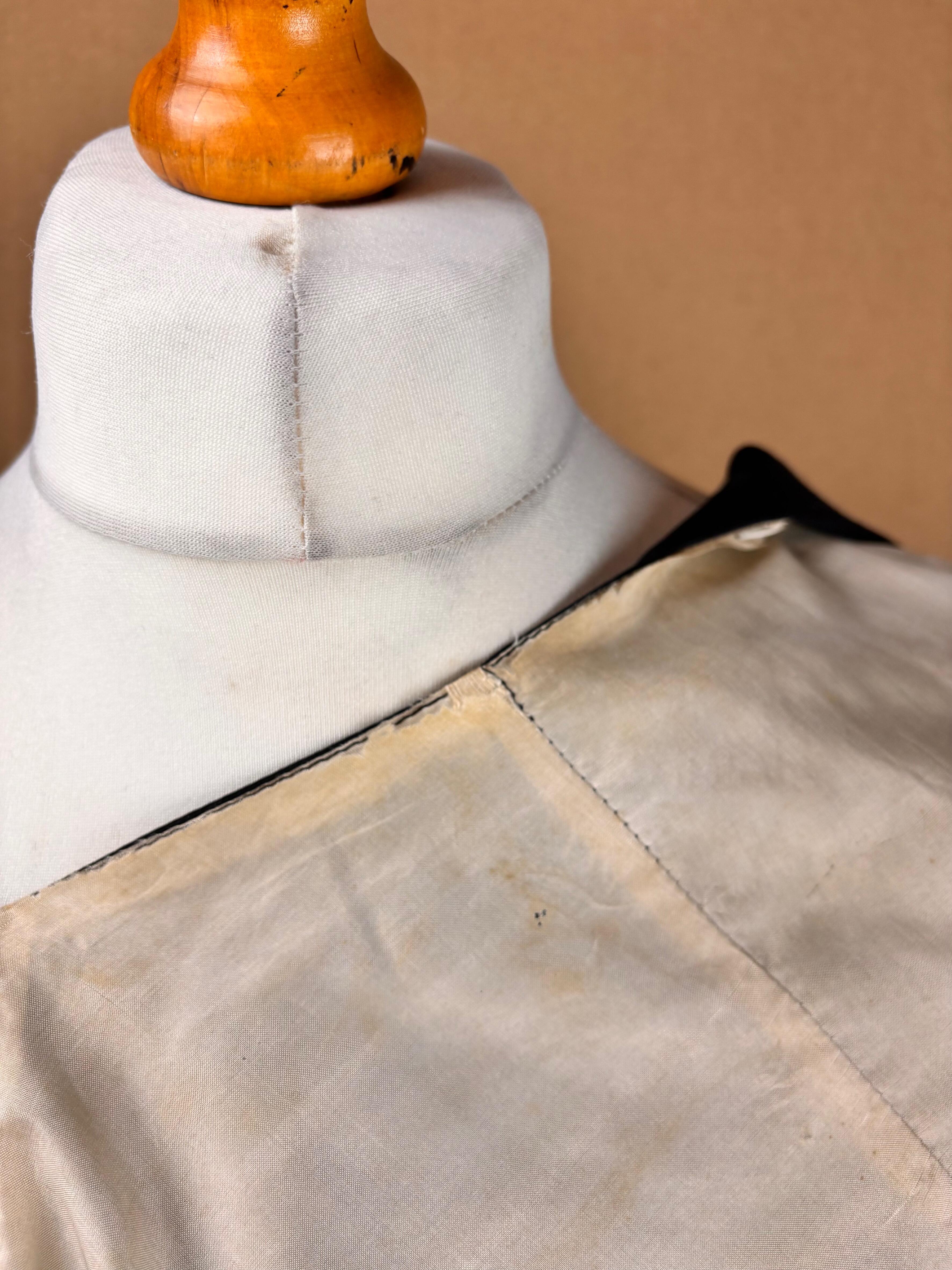 Edwardian black tie dinner waistcoat size 40 42 reg long