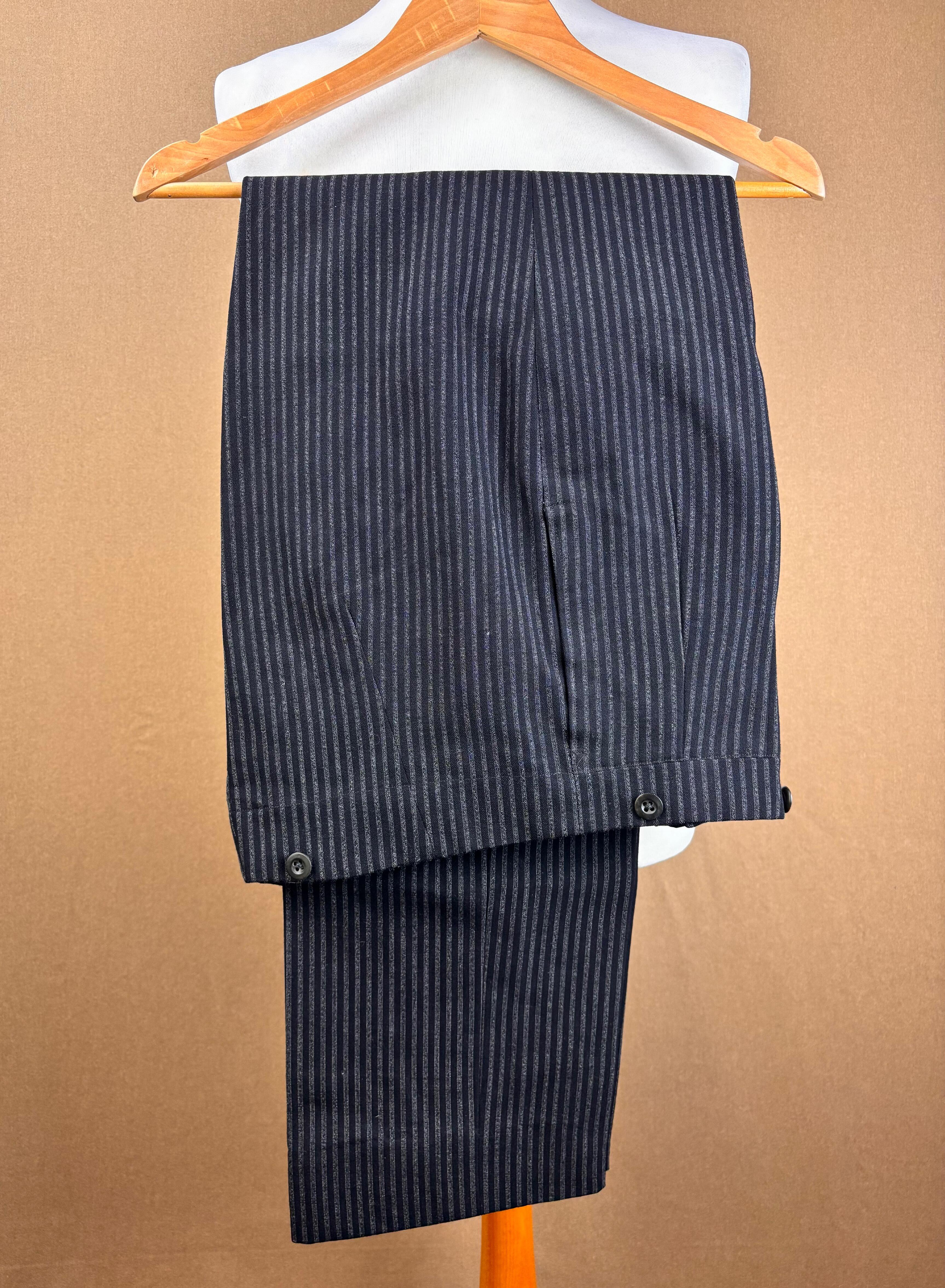 1920's Edwardian bespoke flat fronted morning trousers size 32 reg