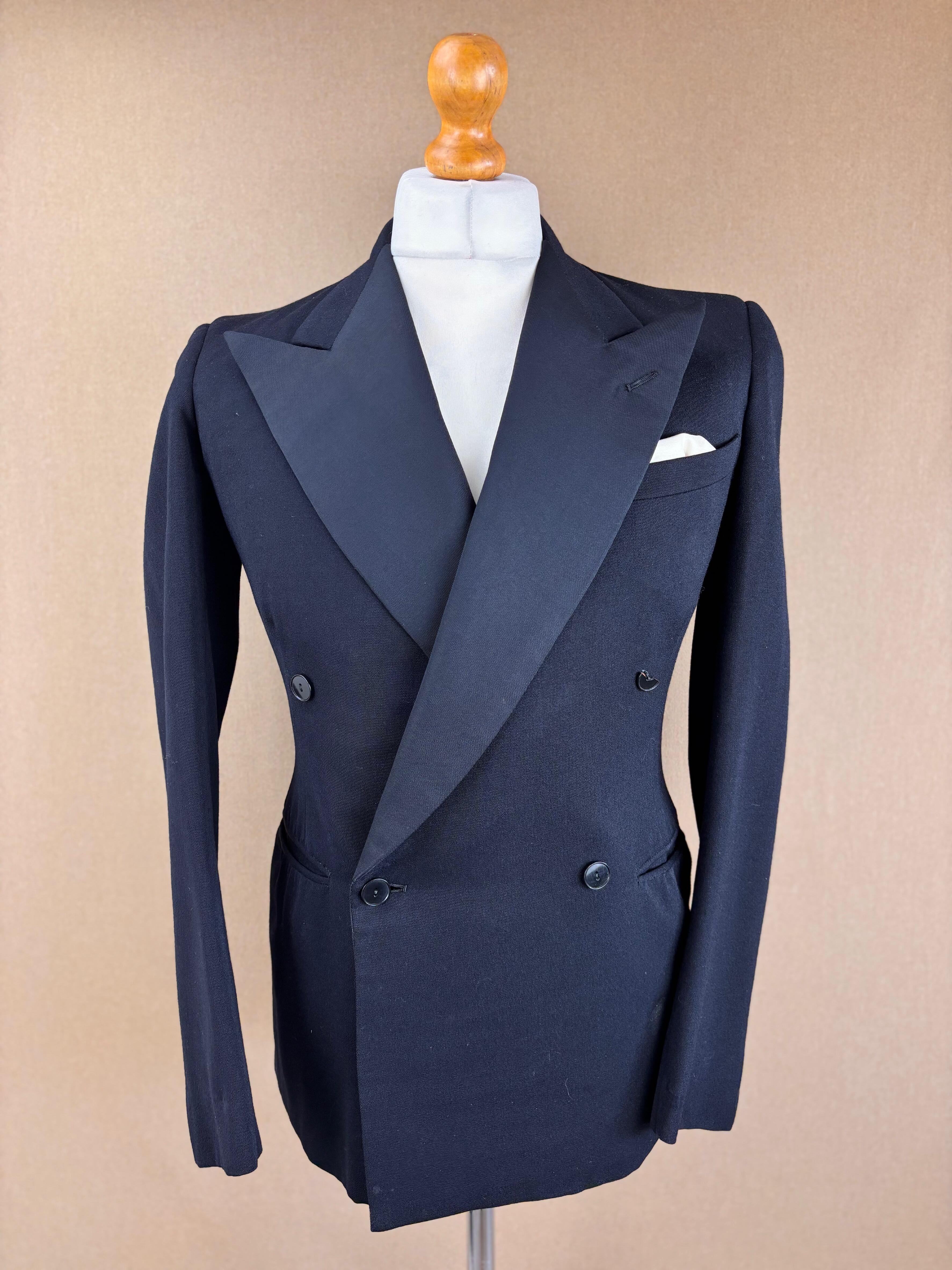 1930’s bespoke double breasted dinner jacket size 36