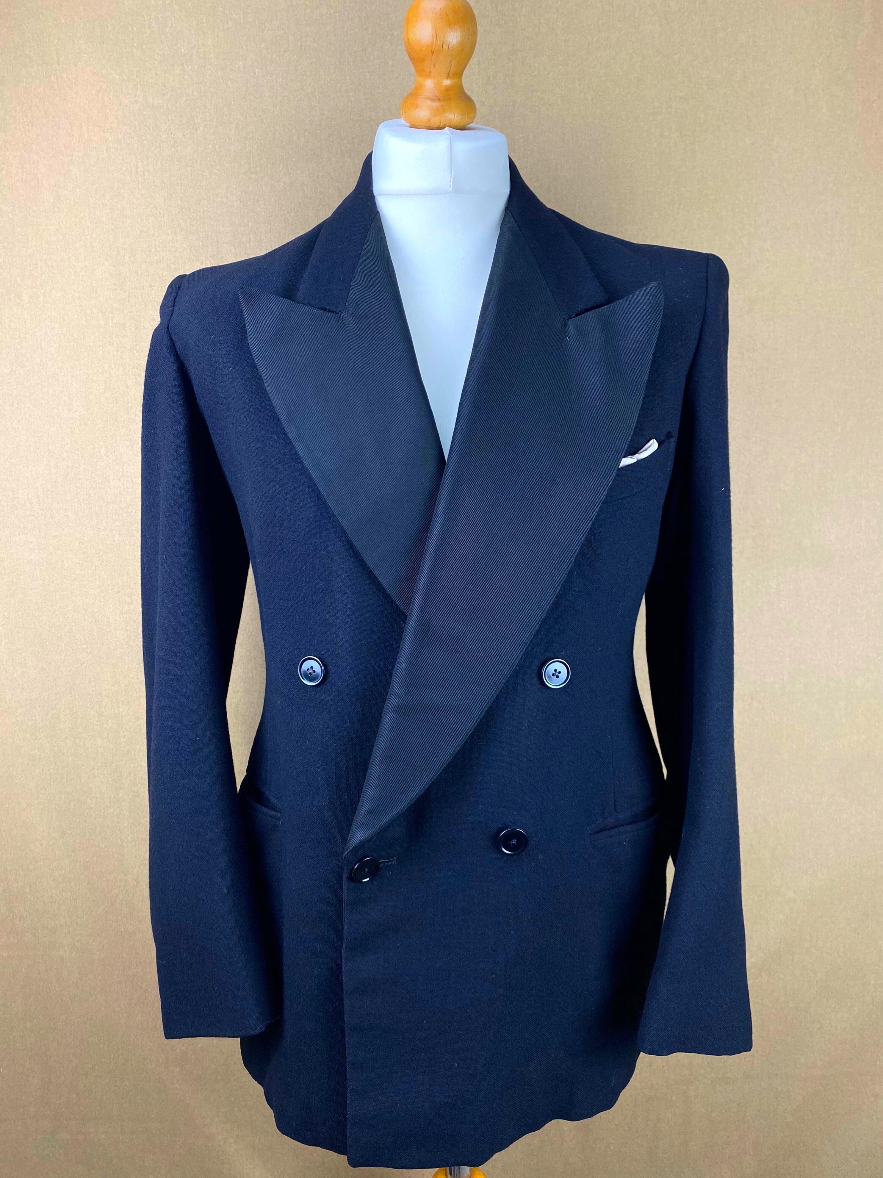CC41 1940's double breasted dinner jacket size 36 38
