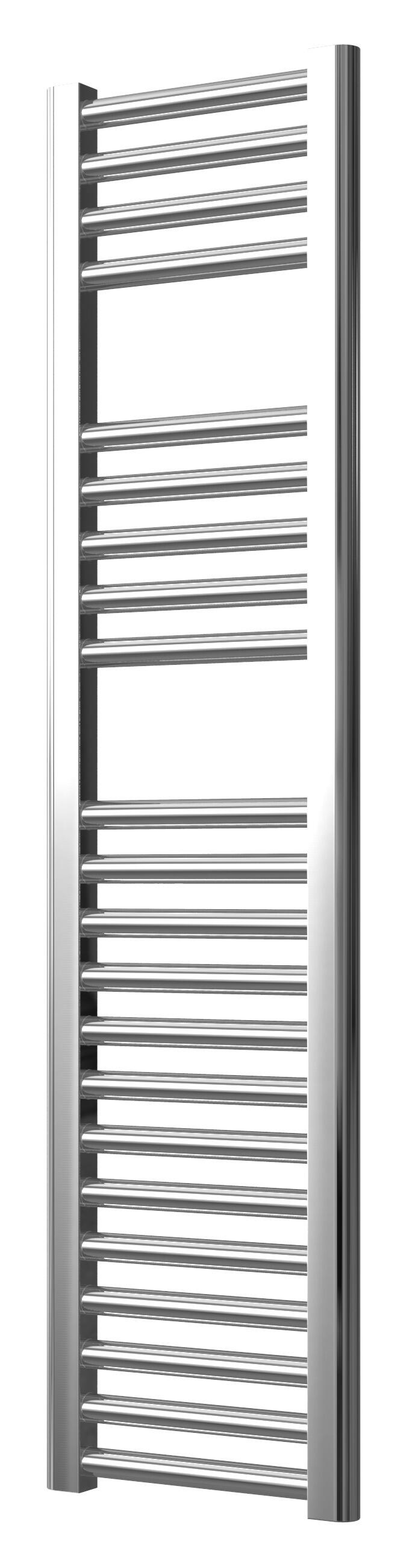 Chrome Flat Heated Towel Rail Radiator - Extra High Heat Output for ...