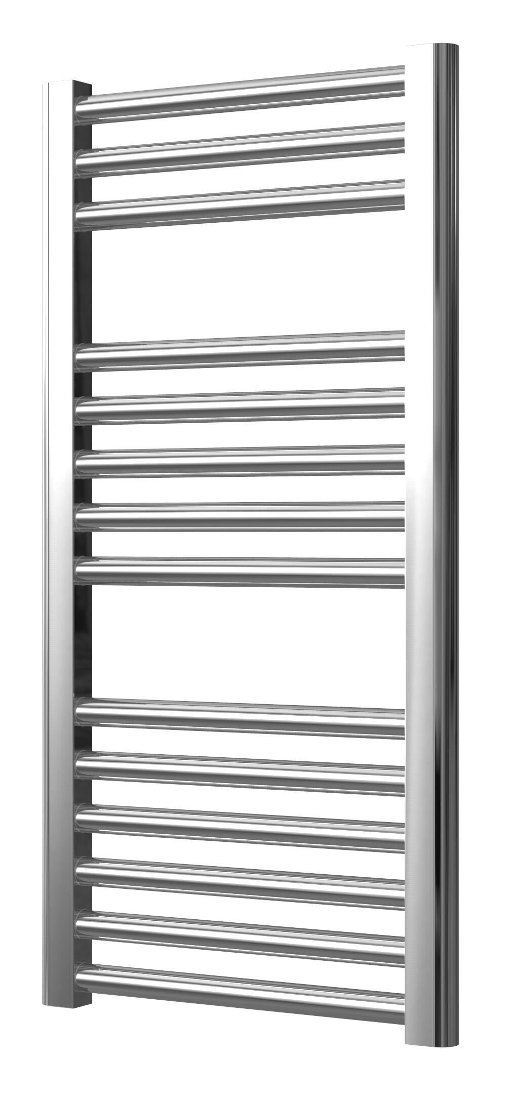 Chrome Flat Heated Towel Rail Radiator - Extra High Heat Output for ...