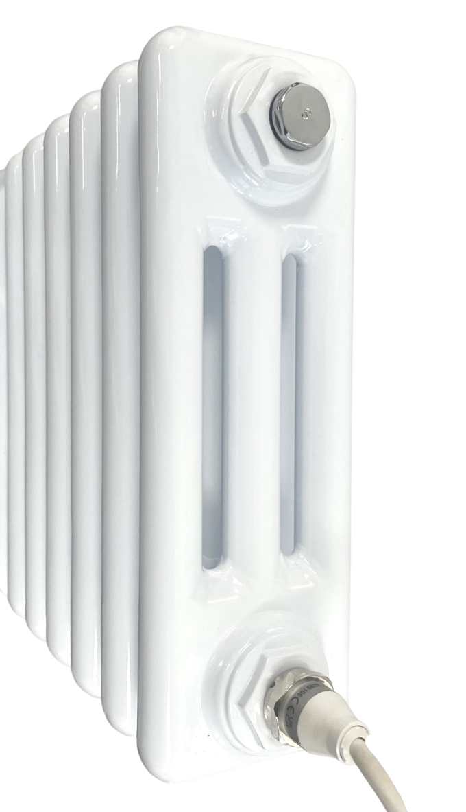 Traditional White Electric 3 Column Radiators 300mm high