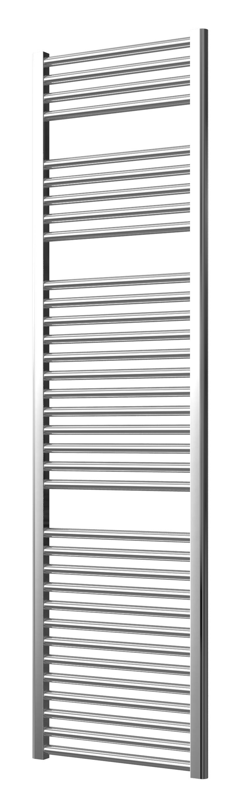 Chrome Flat Heated Towel Rail Radiator - Extra High Heat Output for ...