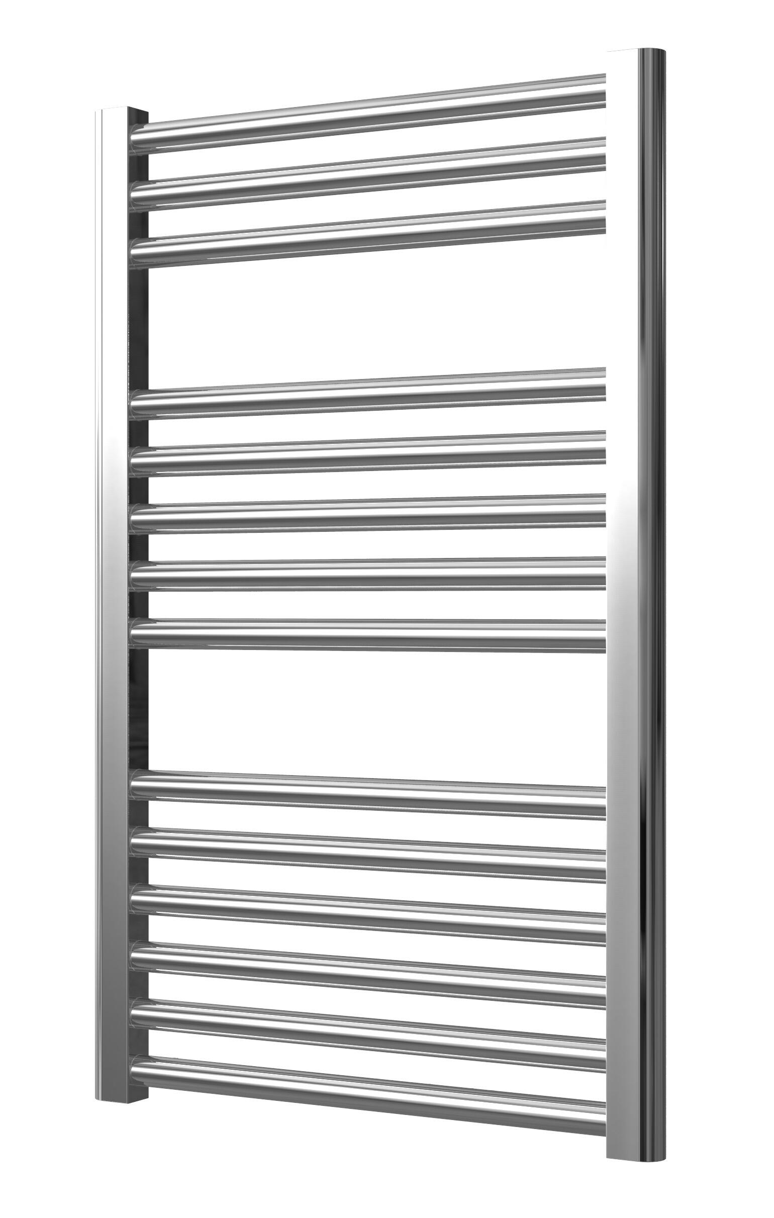 Chrome Flat Heated Towel Rail Radiator - Extra High Heat Output for ...