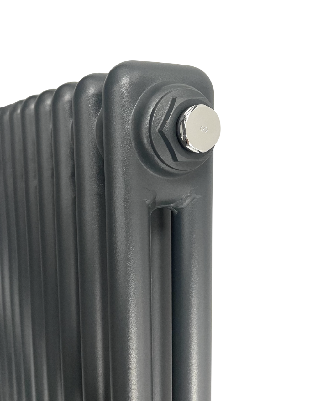 Wifi Electric Traditional Anthracite 2 Column Radiators 600mm High