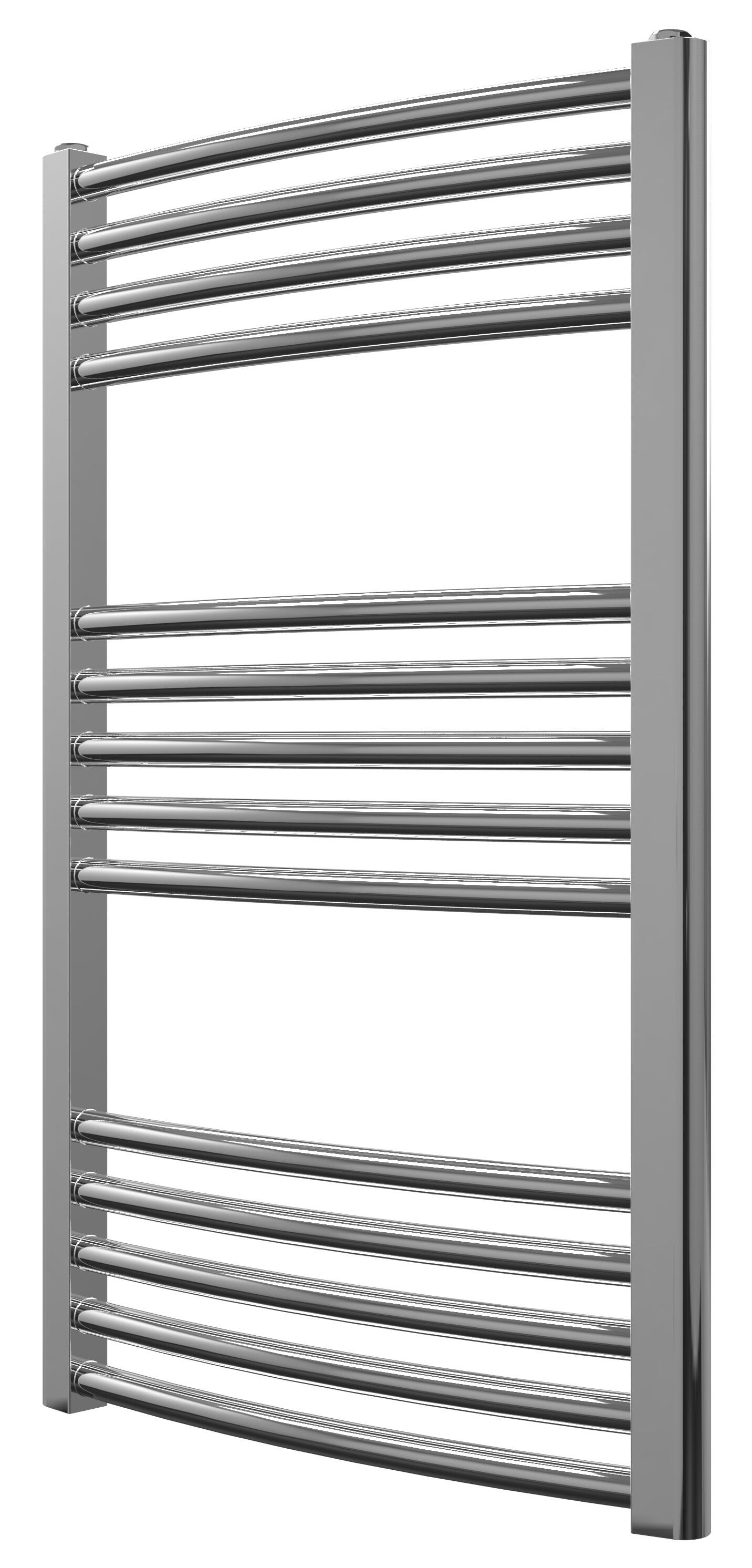 Chrome Curved Heated Towel Rail Radiator Extra High Heat Output - All ...