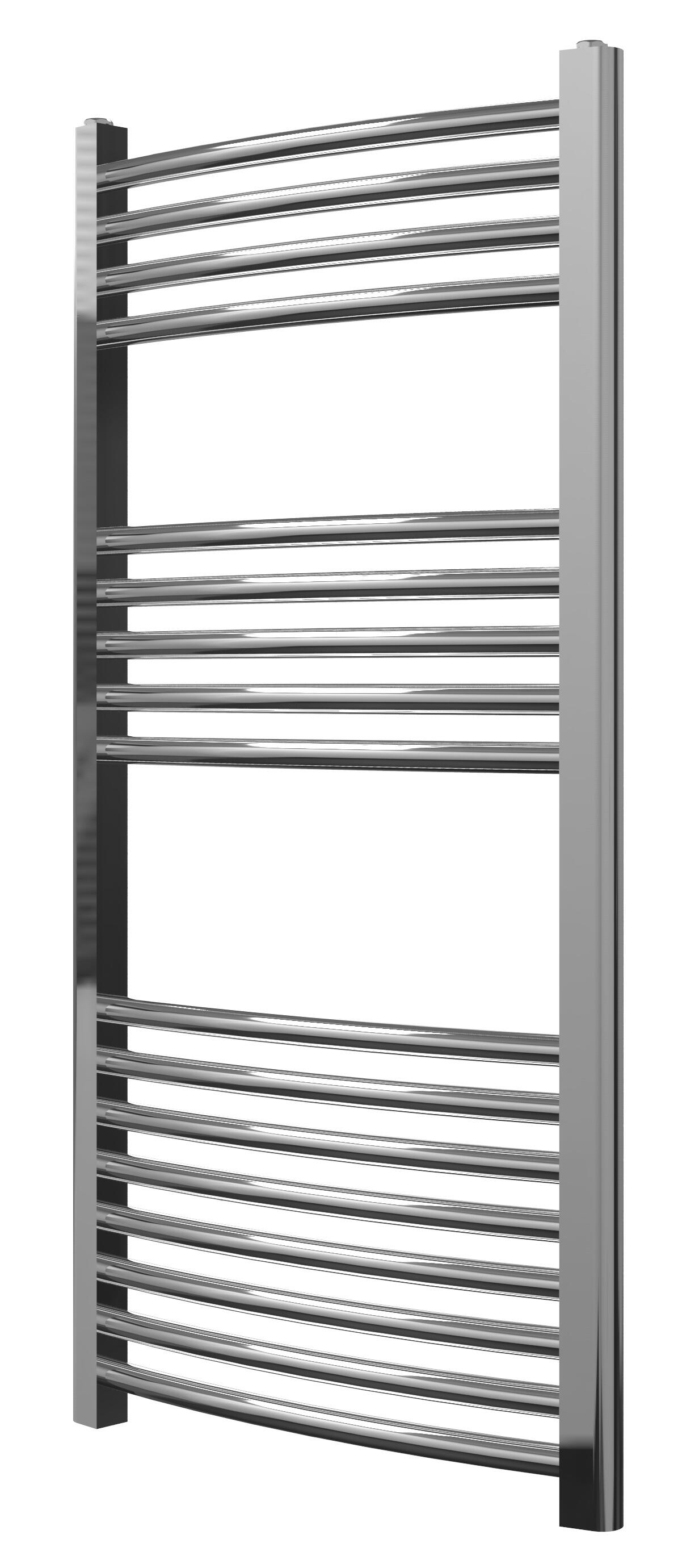 Chrome Curved Heated Towel Rail Radiator Extra High Heat Output - All ...