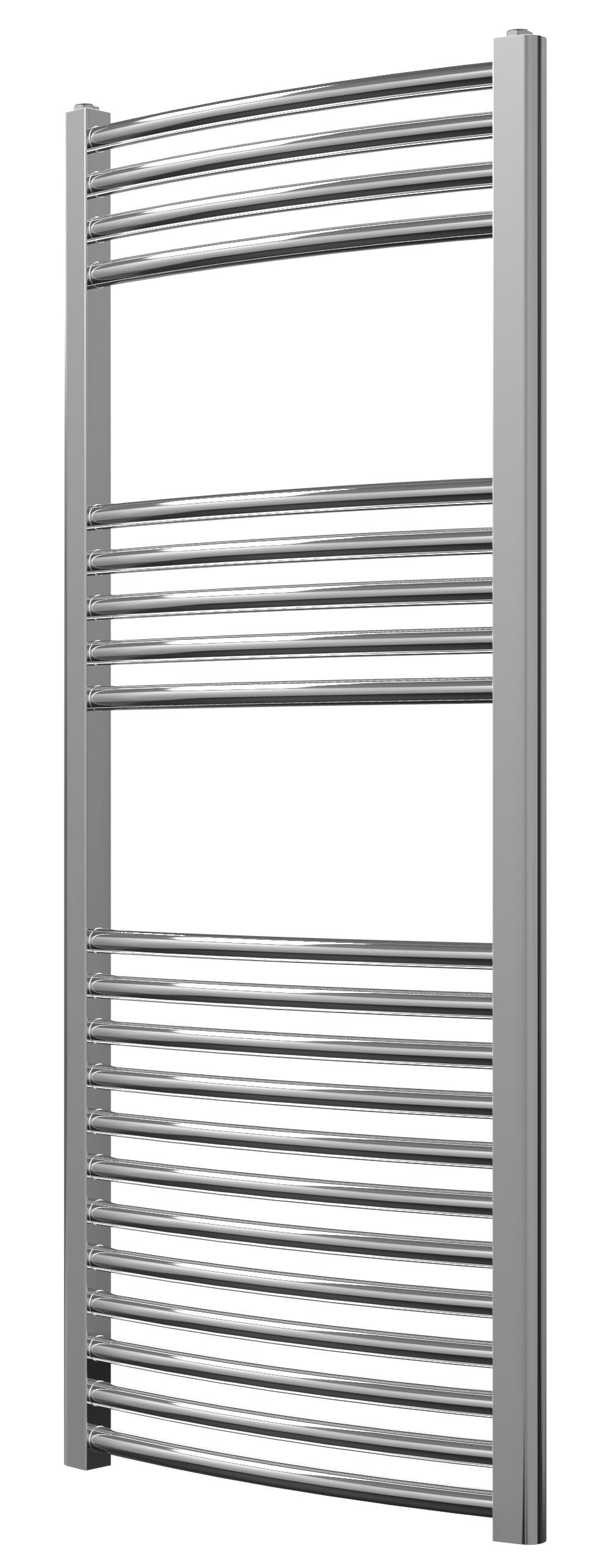 Chrome Curved Heated Towel Rail Radiator Extra High Heat Output - All ...