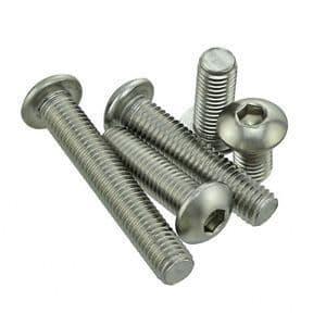 M8 x 80 Socket Buttons A4-70 316 Stainless Steel To DIN 7380
