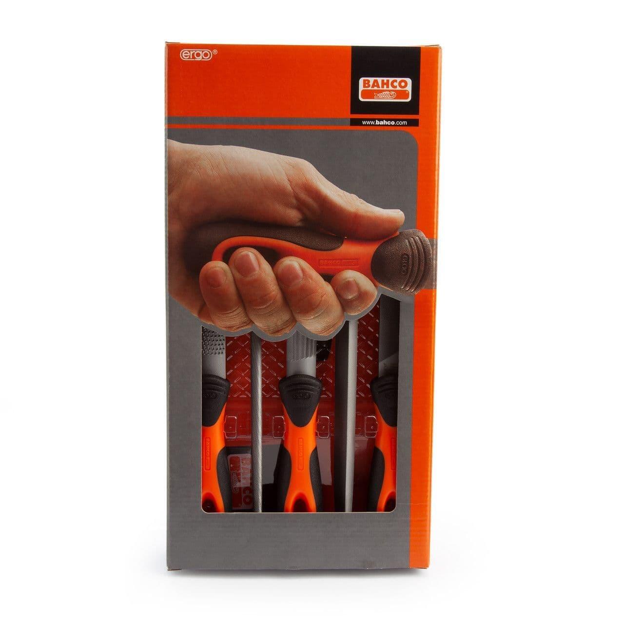 Bahco 1-477-08-2-2 Ergo Assorted Engineers File Set 200mm 5 Piece
