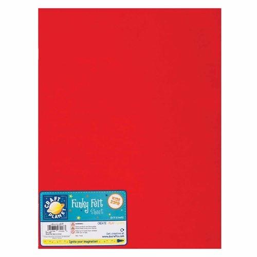 CPT7018 - A4 Acrylic Felt - Red (24pk)