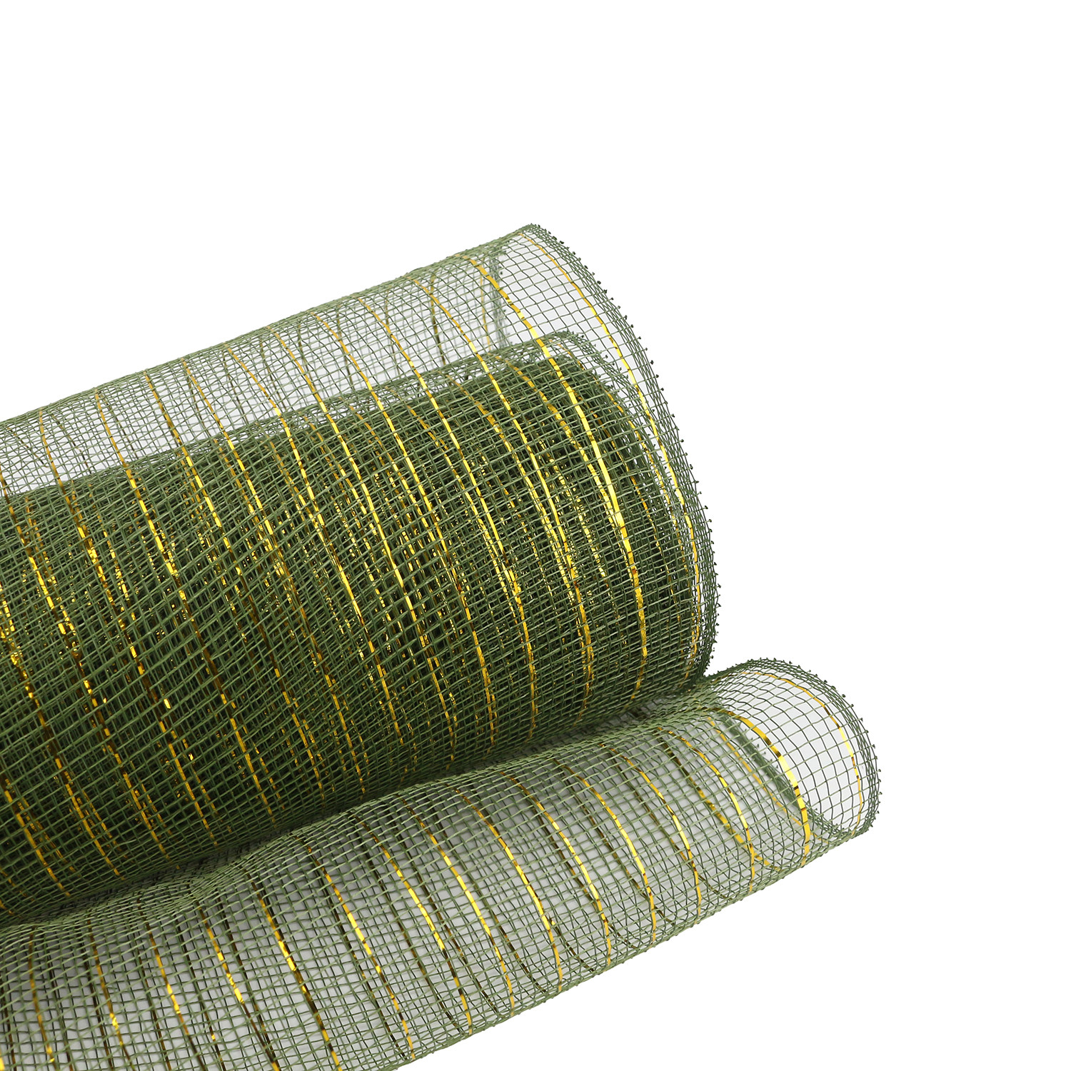 Metallic Decorative Poly Mesh 25cm x 10y HDM25M Habicraft