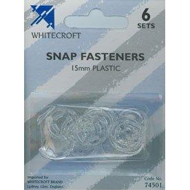 74501 Plastic Snap Fastener 15mm Opaque