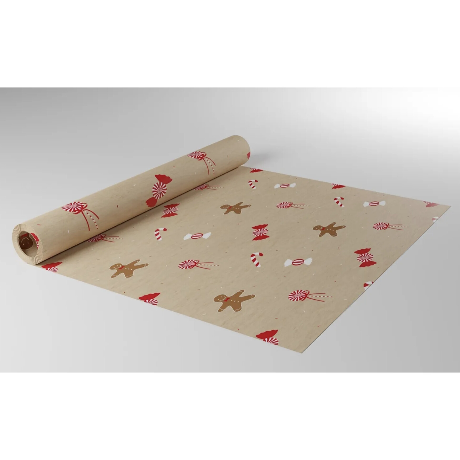 Kraft Candycane Paper 50cm x 100m AP-PA3428