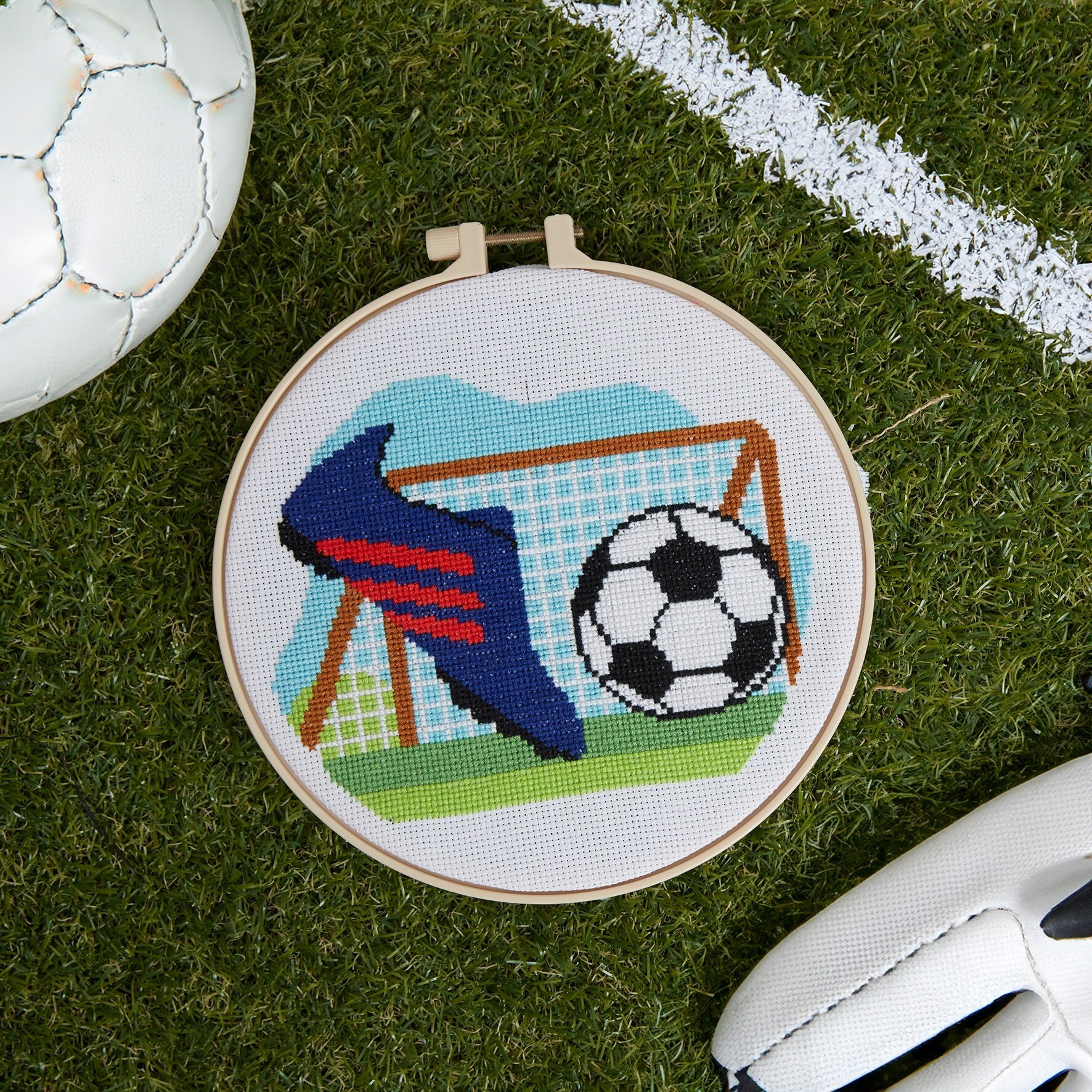 Cross Stitch Kit - Football - Simply Make - DSM106272