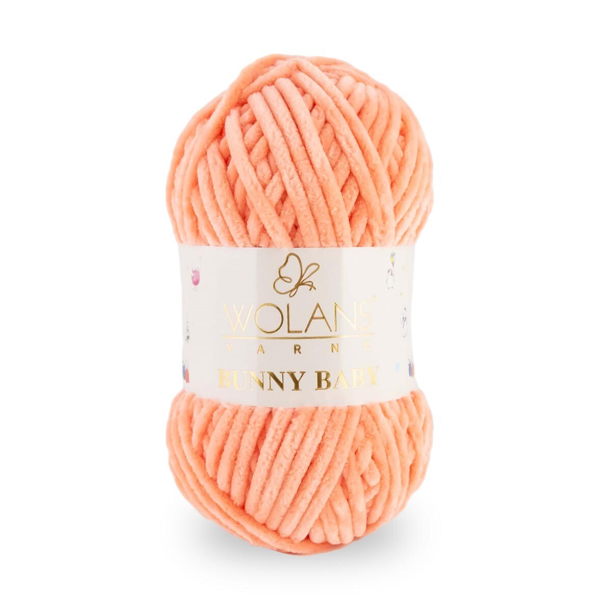 WY10065 Wolans Yarn Bunny Baby 100% Polyester 100g x 5 Balls Tangerine ...