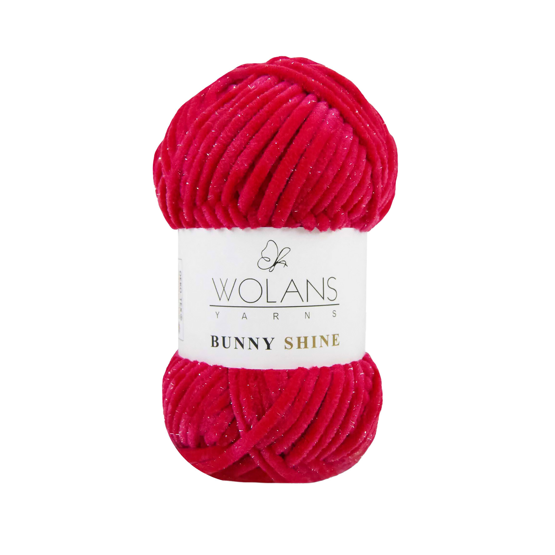 WY82007 Wolans Yarn Bunny Shine 92% Soft Polyester 8% Metallic 100g x 5 ...